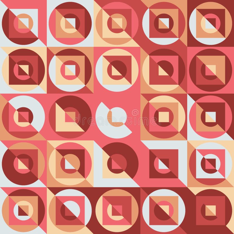 Abstract Seamless Geometric Pattern. Colorful Combination of Colors in ...