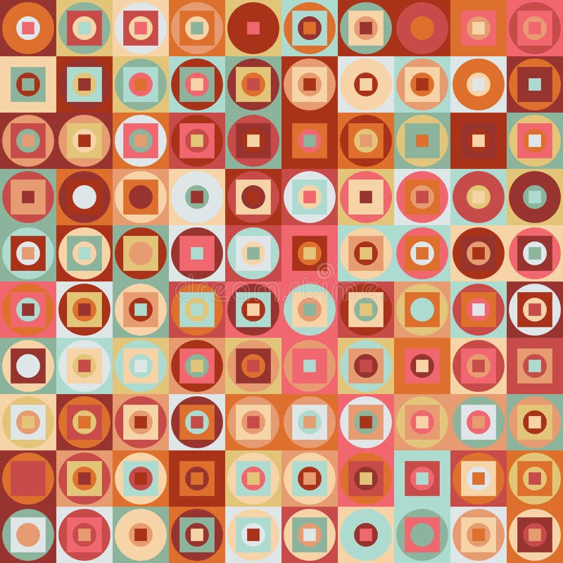 Abstract Seamless Geometric Pattern. Colorful Combination of Colors in ...