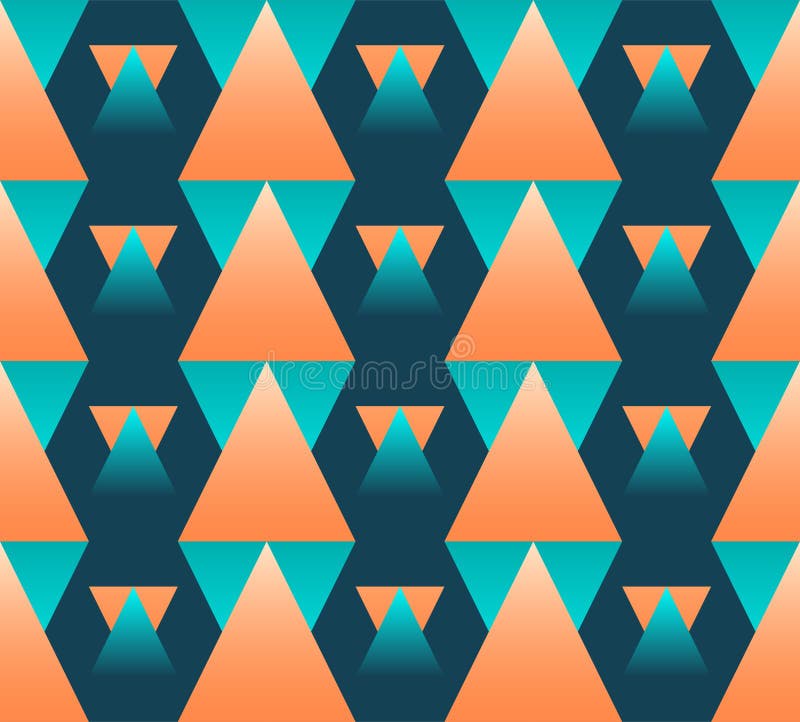 Abstract Seamless Geometric Pattern of Diamonds and Triangulars Stock ...