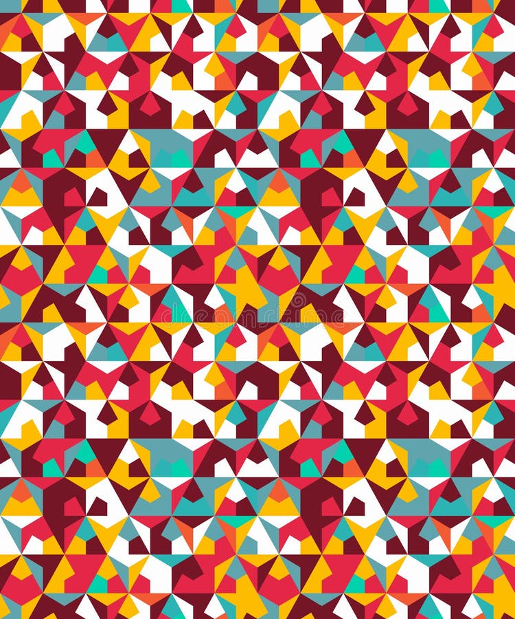 Abstract Seamless Geometric Pattern. Figures with Many Angles Stock ...
