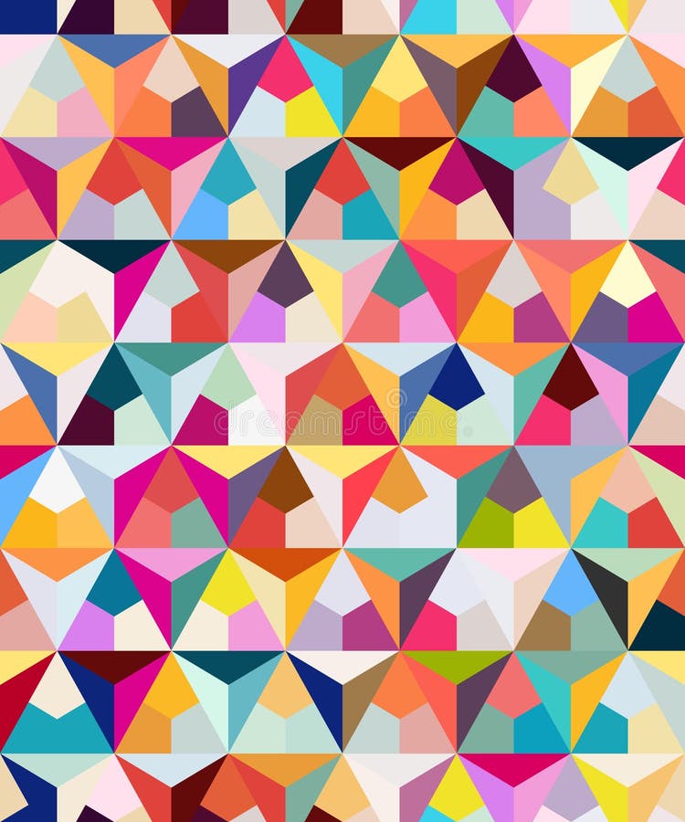 Abstract Seamless Geometric Pattern. Figures with Many Angles Stock ...