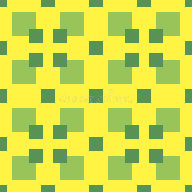 Abstract Seamless Geometric Pattern. Green and Yellow Colors Stock ...