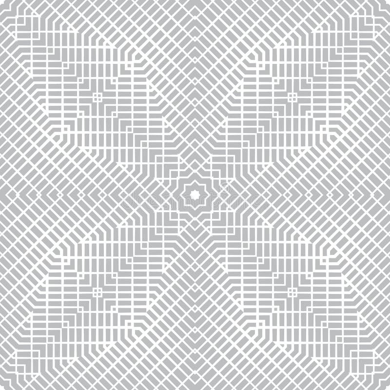 Abstract Seamless Geometric Pattern. Many Shapes Intersect with Each ...