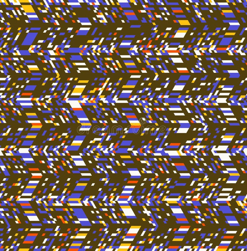 Abstract Seamless Geometric Pattern. Optical Illusion of Motion Stock ...