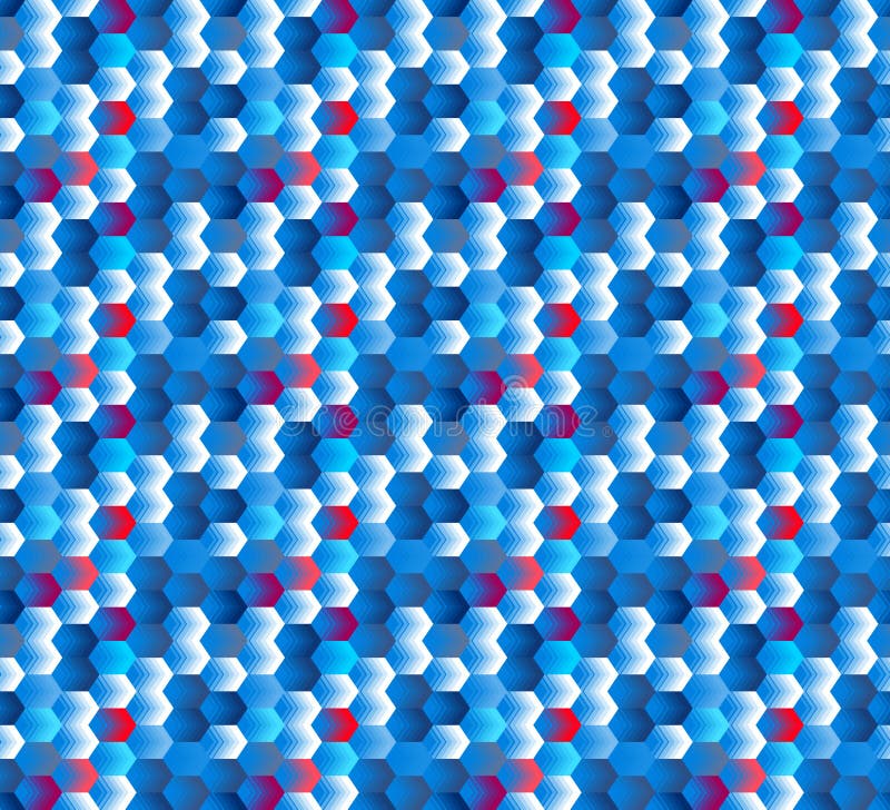 Abstract Seamless Geometric Pattern. Optical Illusion of Motion Stock ...