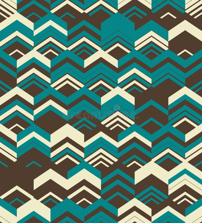 Abstract Seamless Geometric Pattern. Optical Illusion of Motion Stock ...