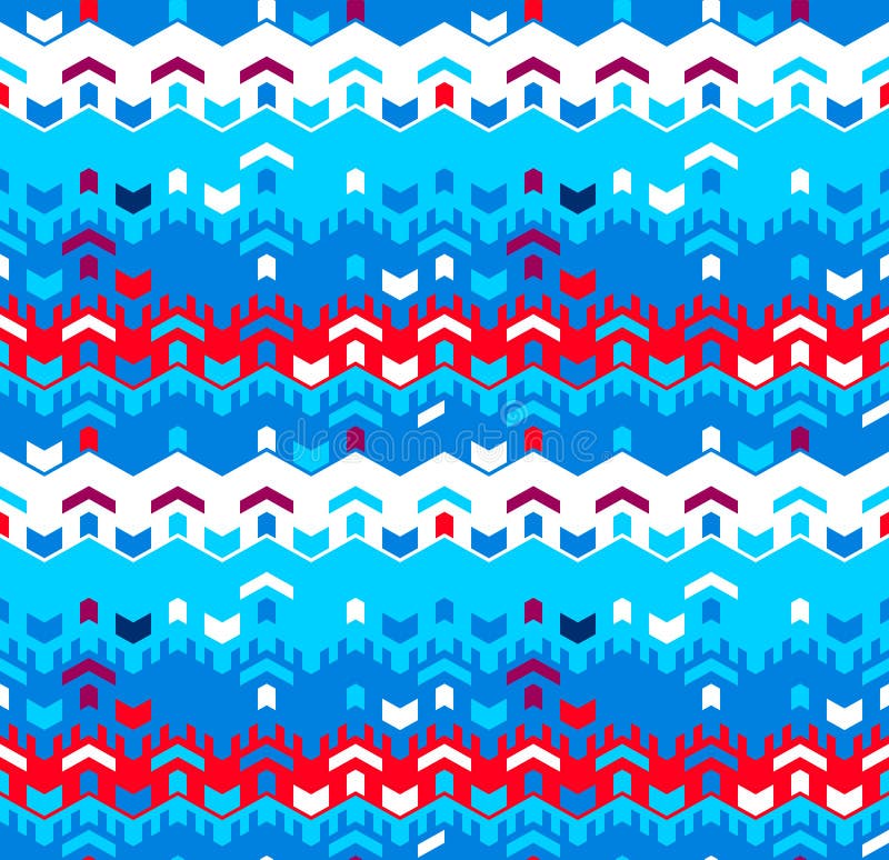 Abstract Seamless Geometric Pattern. Optical Illusion of Motion Stock ...