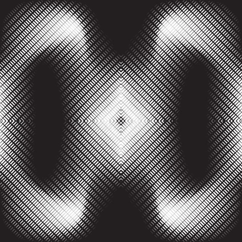 Abstract Seamless Geometric Pattern. Optical Illusion of Particles ...