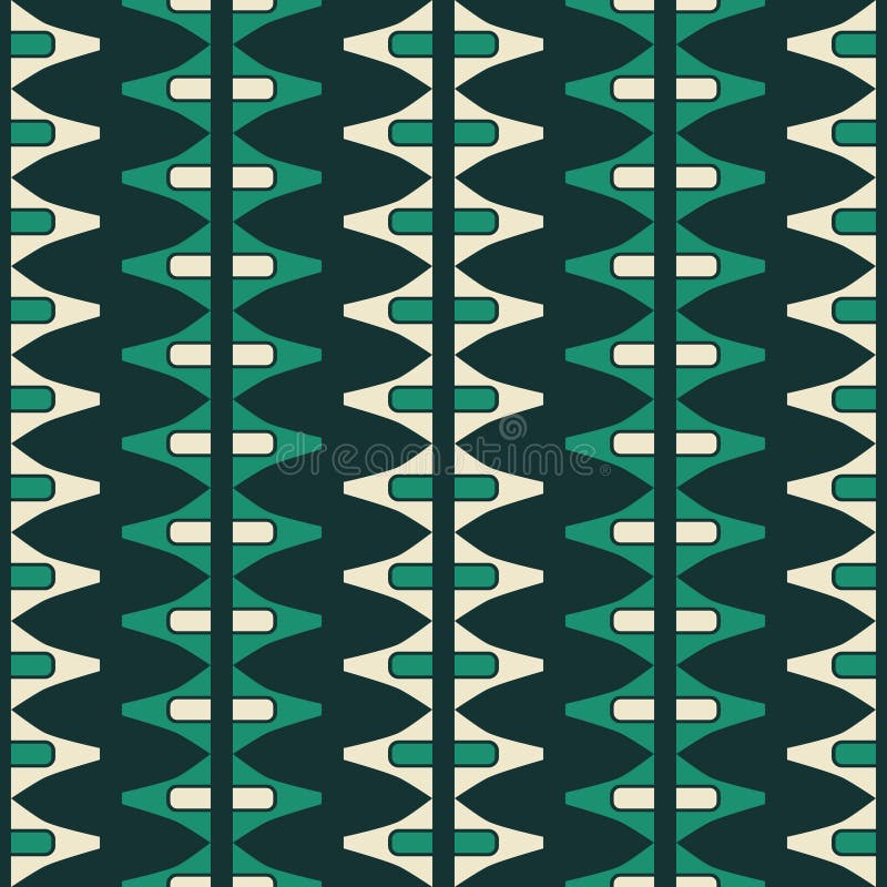 Seamless Geometric Pattern in Yellow and Green Colors Stock Vector ...