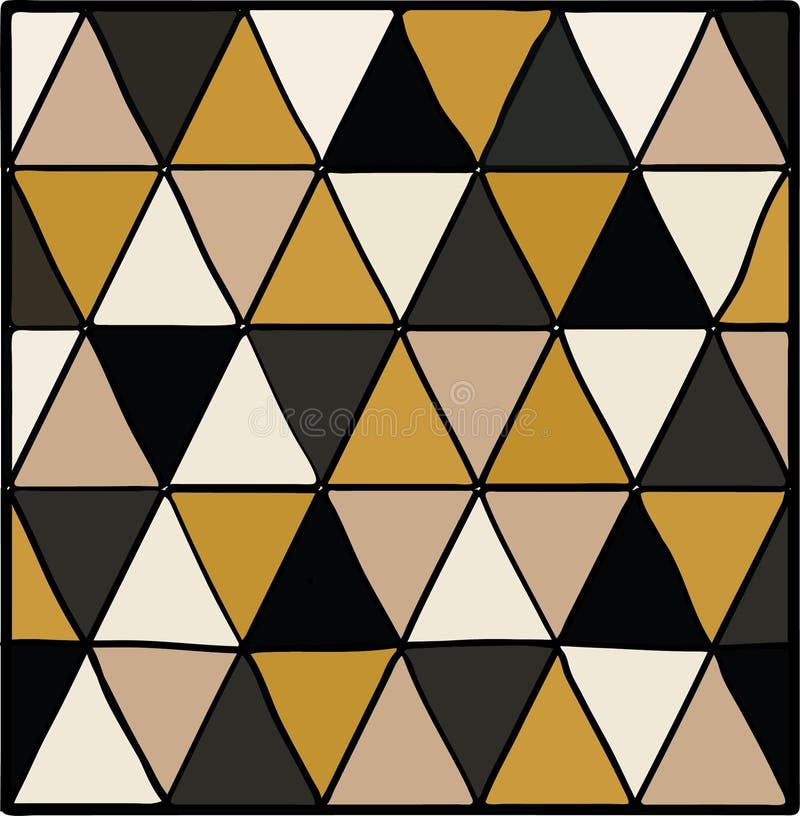 Abstract Seamless Geometric Pattern with Triangles Stock Illustration ...