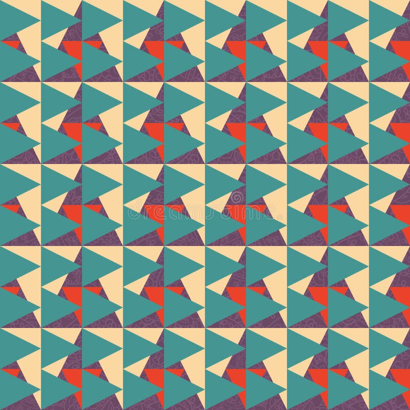 Abstract Seamless Geometric Pattern Stock Vector - Illustration of ...