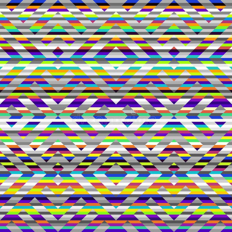 Abstract Seamless Geometric Pattern. Geometric Vector Image. Symmetric ...