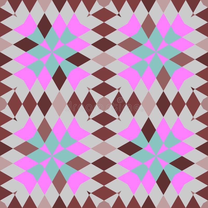 Abstract Seamless Geometric Patterns Stock Illustration - Illustration ...