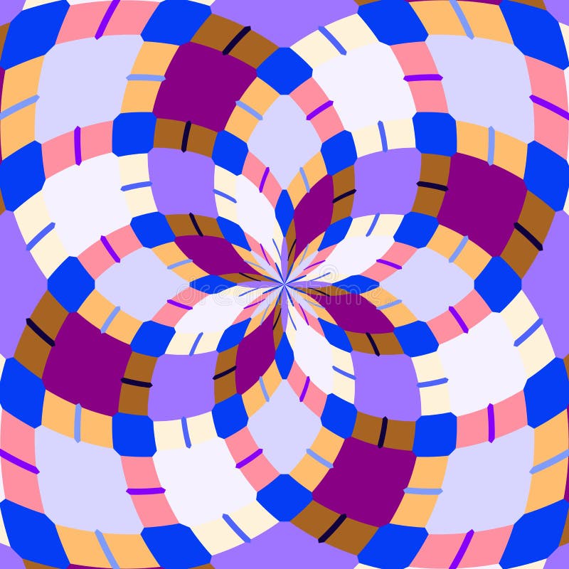 Kaleidoscope Seamless. Geometric Pattern Background Stock Illustration ...