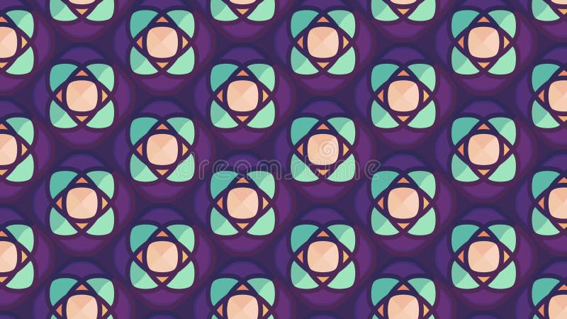 Abstract Seamless Geometric Rounded Pattern Background Design Stock ...