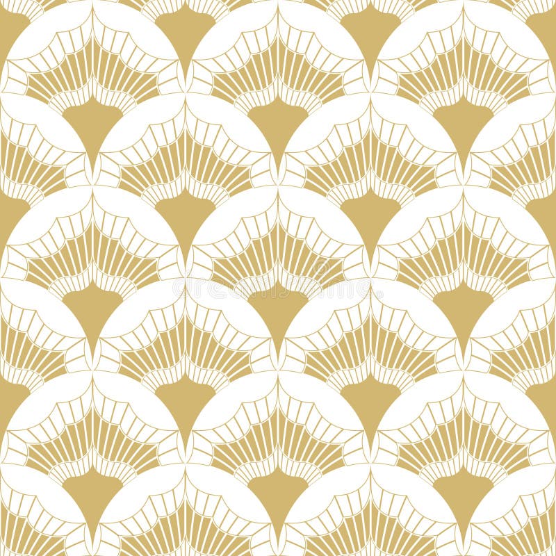 Abstract Seamless Gold Pattern in Asian Style. Stock Vector ...