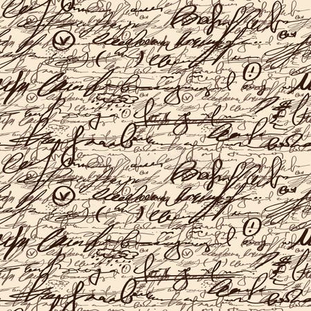Abstract Seamless Hand Write Pattern Stock Vector - Illustration of ...