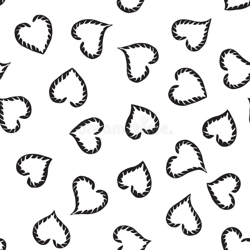 Abstract Seamless Heart Pattern. Can Be Used for Wallpaper, Pattern ...