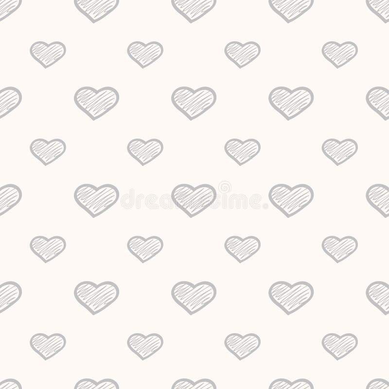 Abstract Seamless Hearts Romantic Background Stock Vector ...