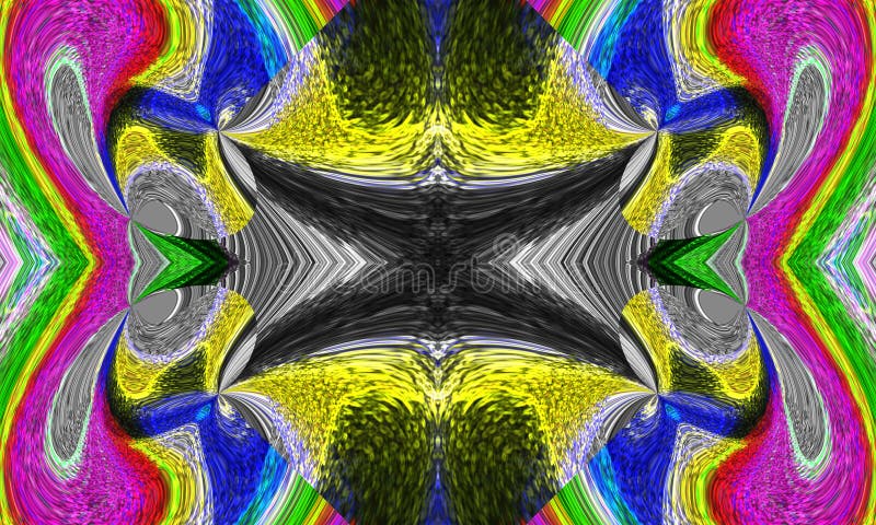 Abstract Seamless Ikat Pattern Adorned with Multicolored Designs and ...