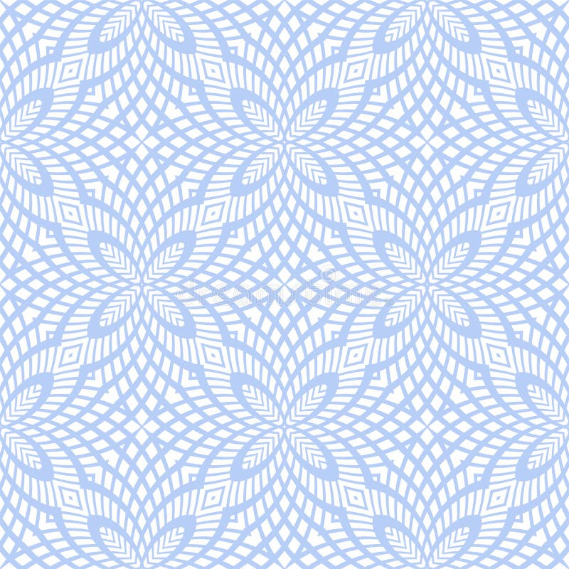 Abstract Seamless Lacy Floral Pattern Blue Lace Texture Stock Vector Illustration Of Netting
