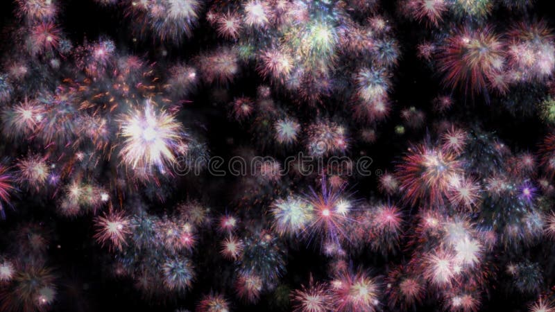 Abstract Seamless Loop Many Spark Fireworks Particles Animation Effect ...