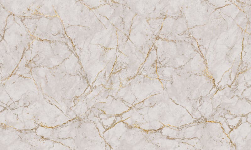 Abstract Seamless Marble Pattern, Artificial Stone Texture, Beige Marbling with Golden Veins ...