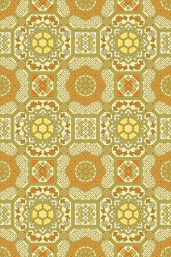 Abstract Seamless Medieval Cross Pattern Stock Vector - Illustration of ...