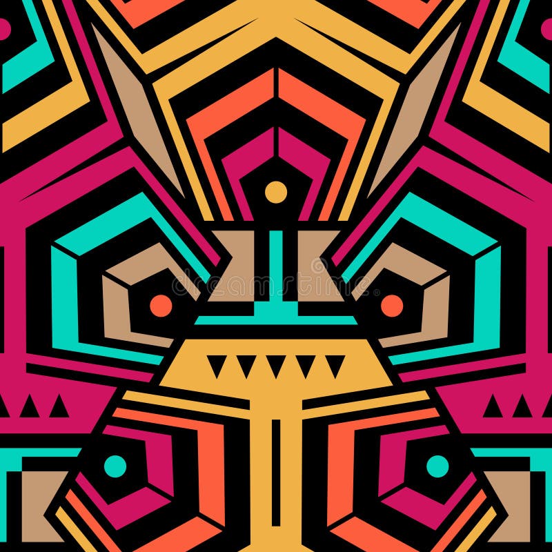 Abstract Seamless Modern Art Pattern for Textile Design Stock Vector ...