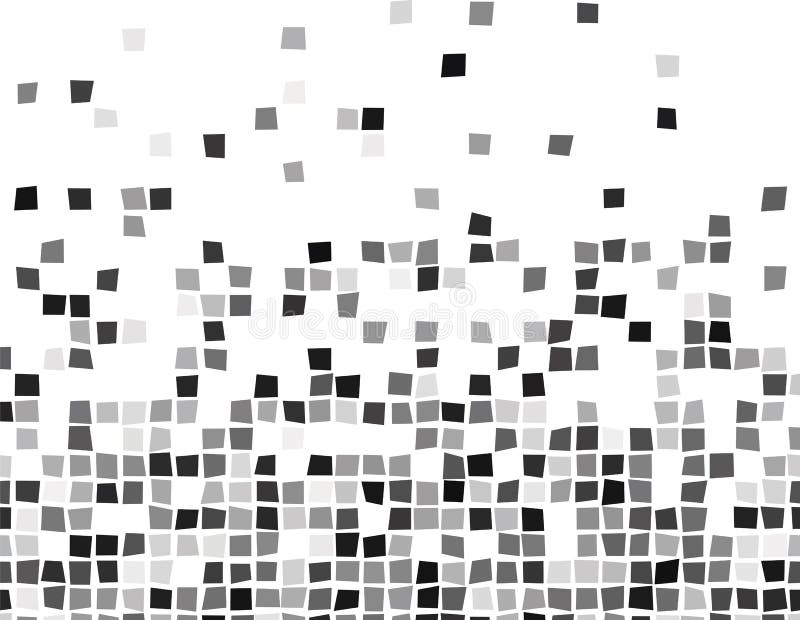 Seamless Mosaic from Black and White Squares Stock Vector ...