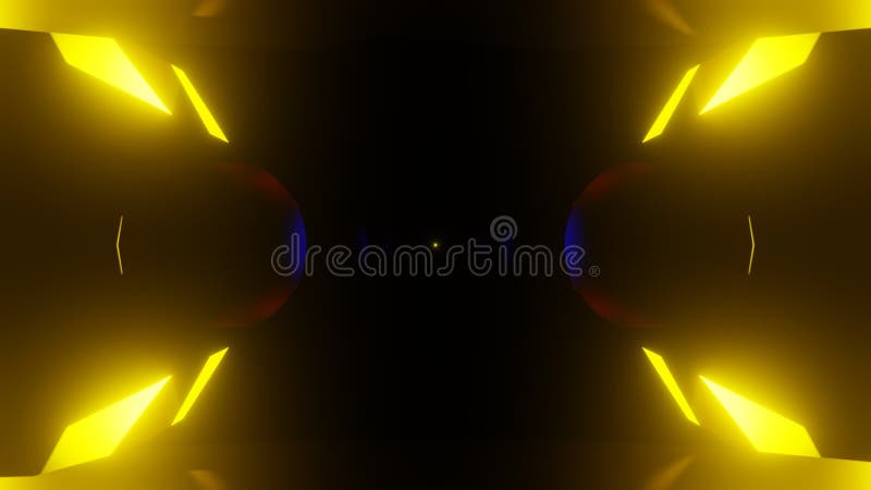Neon Outlines Dance Rhythmically in a Pulsating VJ Loop. Stock Video ...