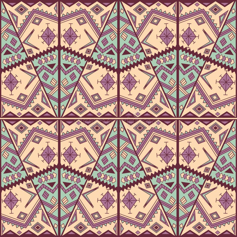 Abstract seamless ornament stock vector. Illustration of painted - 25449582