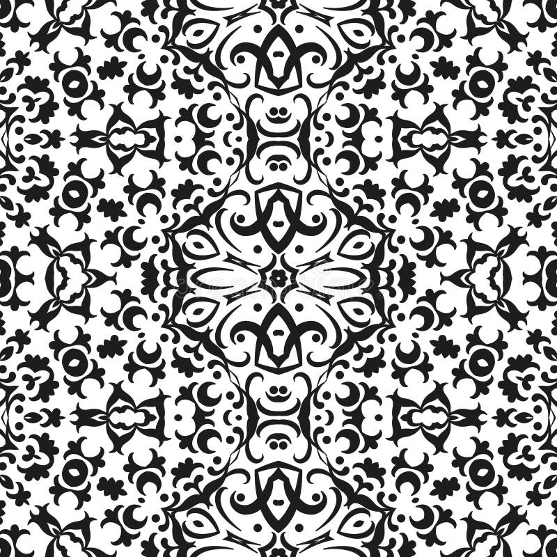 Abstract Seamless Outline Pattern Stock Vector - Illustration of ...