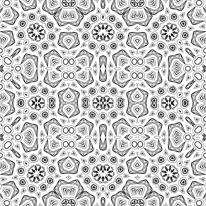 Abstract Seamless Outline Pattern Stock Vector - Illustration of ...