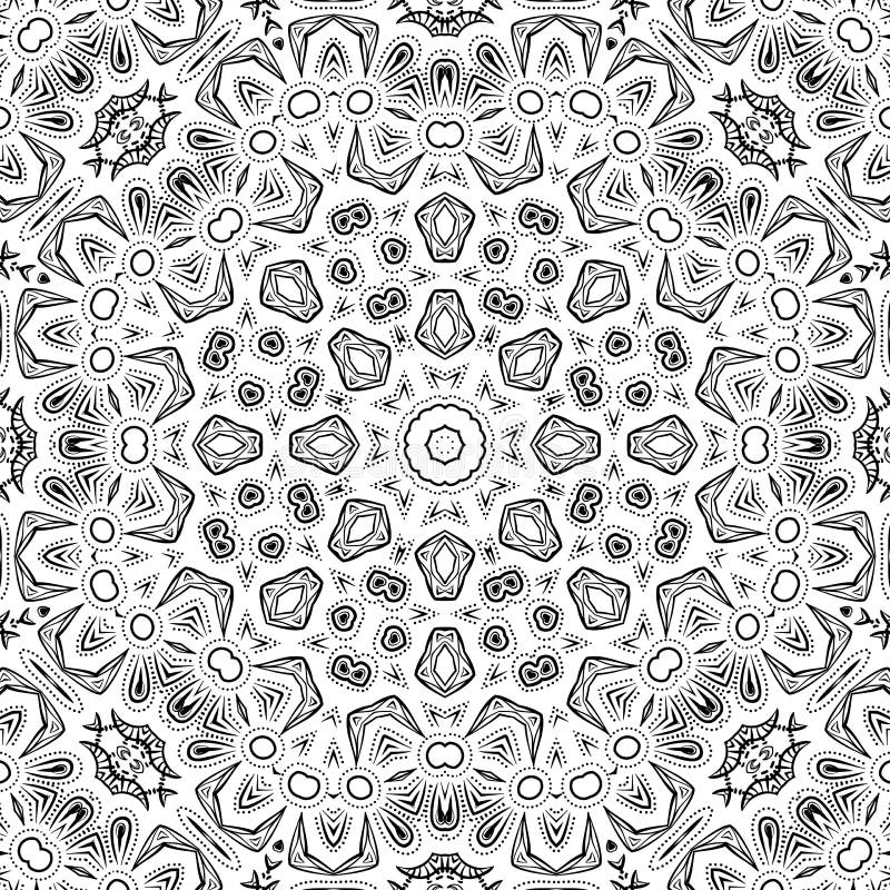 Abstract Seamless Outline Pattern Stock Vector - Illustration of ...