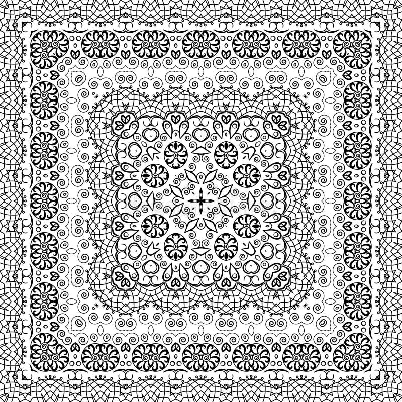 Abstract Seamless Outline Pattern Stock Vector - Illustration of ...