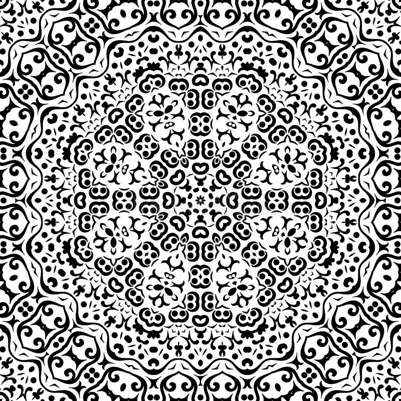 Abstract Seamless Outline Pattern Stock Vector - Illustration of ...