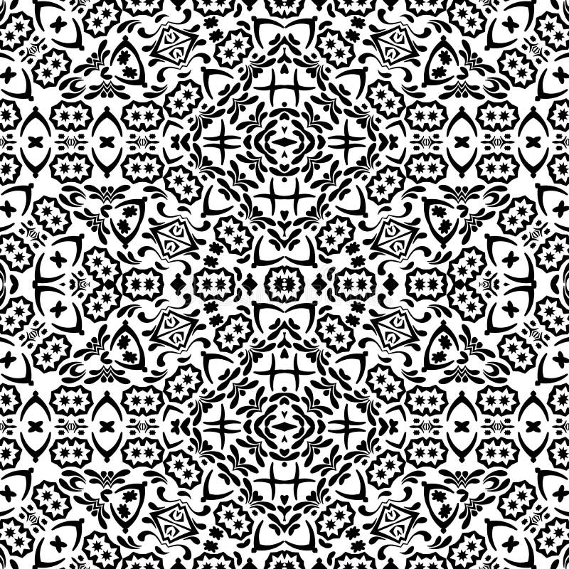 Abstract Seamless Outline Pattern Stock Vector - Illustration of ...