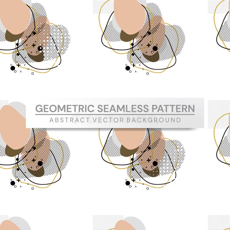 Abstract Seamless Pattern stock vector. Illustration of gold - 202043598