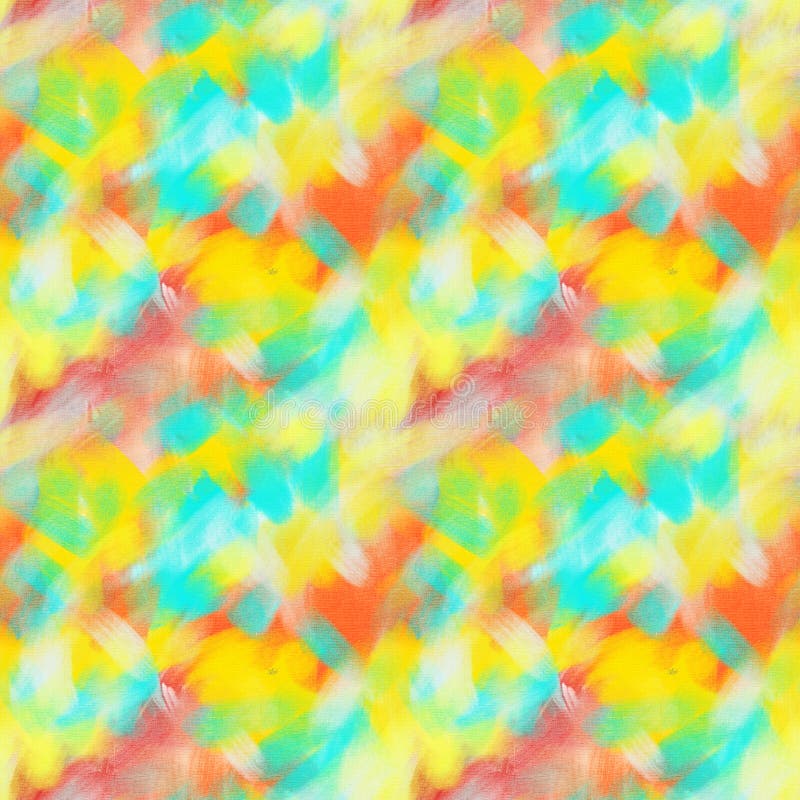 Abstract Seamless Pattern with Acrylic Painting Stock Illustration ...