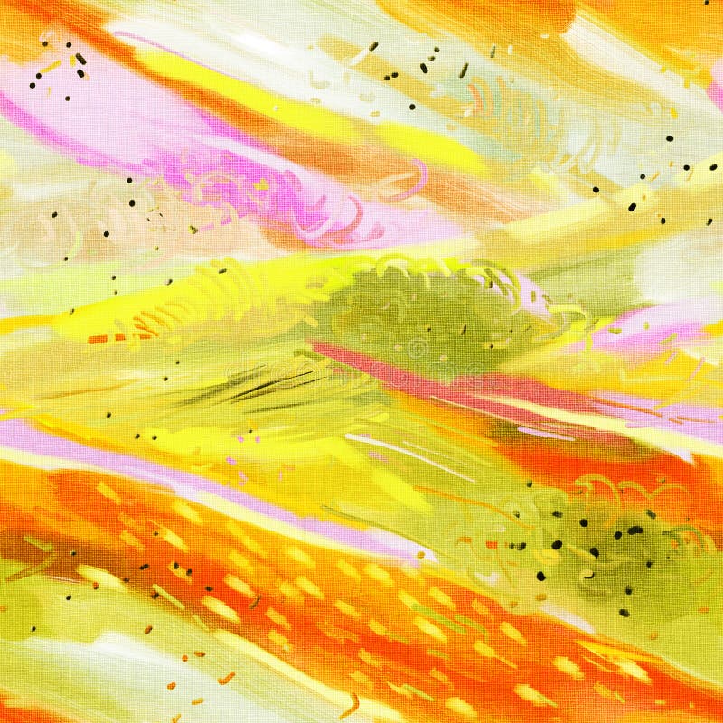 Abstract Seamless Pattern with Acrylic Painting Stock Illustration ...