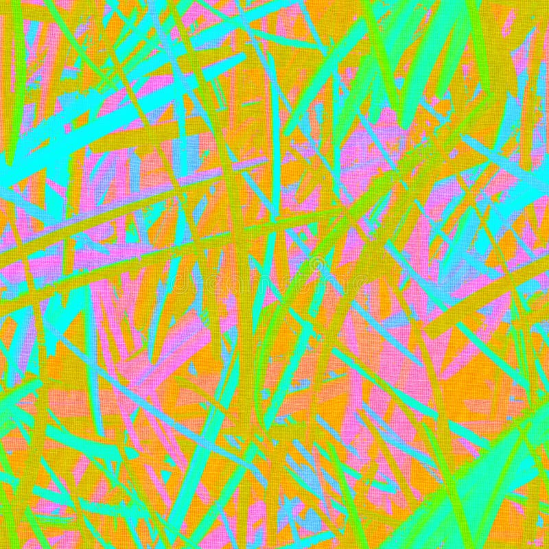 Abstract Seamless Pattern with Acrylic Painting Stock Illustration ...