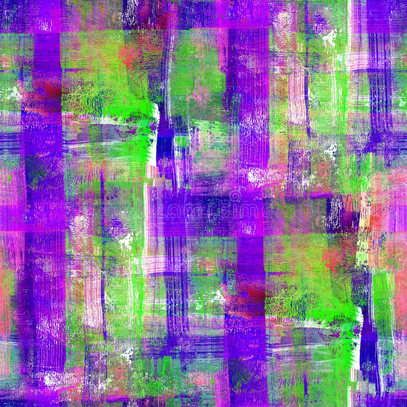 Abstract Seamless Pattern with Acrylic Painting Stock Illustration ...