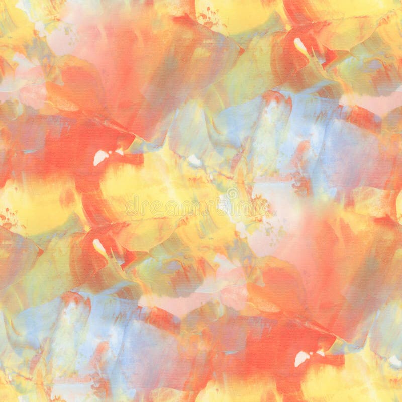 Abstract Seamless Pattern with Acrylic Painting Stock Illustration ...