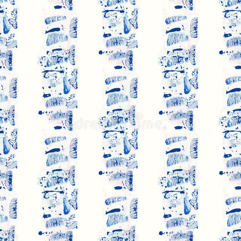 Abstract Seamless Pattern with Acrylic Painting Stock Illustration ...