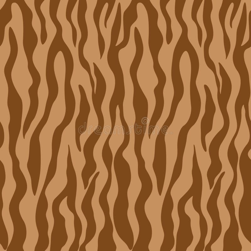 Abstract Seamless Pattern Animal Prints Tiger Flat Style. Stripes ...