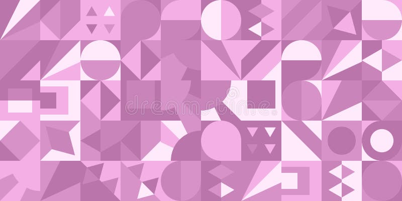 Abstract Seamless Pattern of Arbitrary Geometric Shapes Stock Vector ...