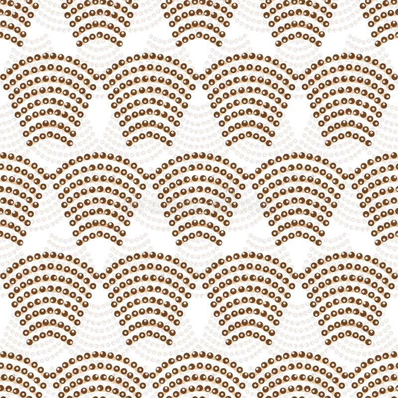 An Abstract Seamless Pattern. the Arc Pattern Brown Palette Stock ...