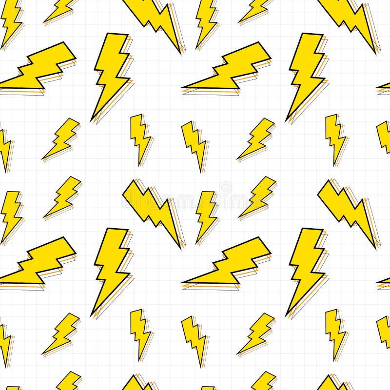 Abstract Seamless Pattern Background with Bolt. Vector Illustration ...