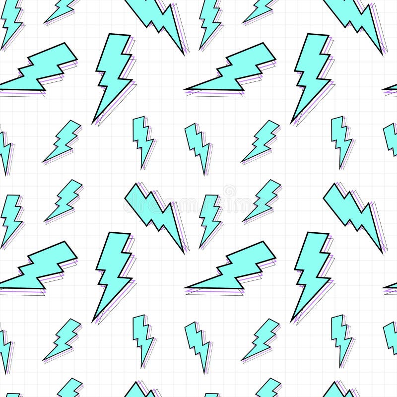 Abstract Seamless Pattern Background with Bolt. Vector Illustration ...